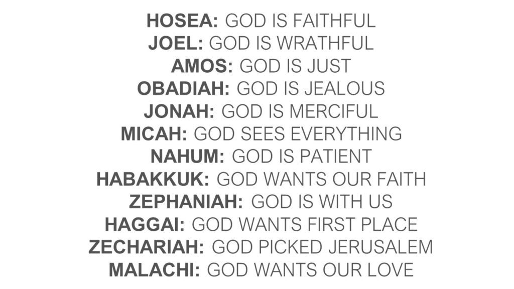 Overview Of The Twelve Minor Prophets | Discover the Book Ministries